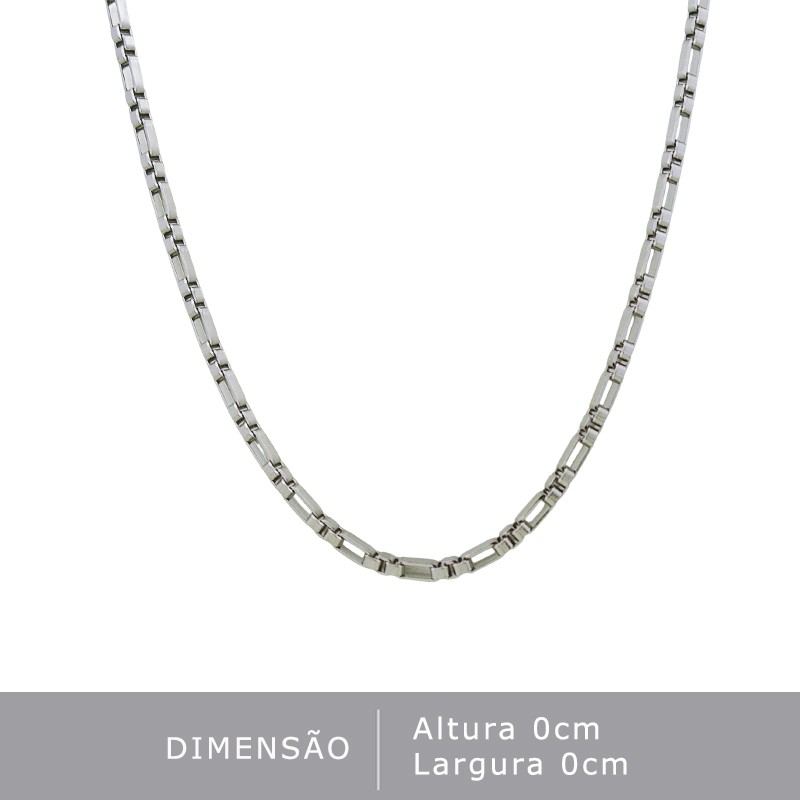 CORRENTE MASCULINO 60 CM PEQUENO AÇO :: Baummer Semijoias